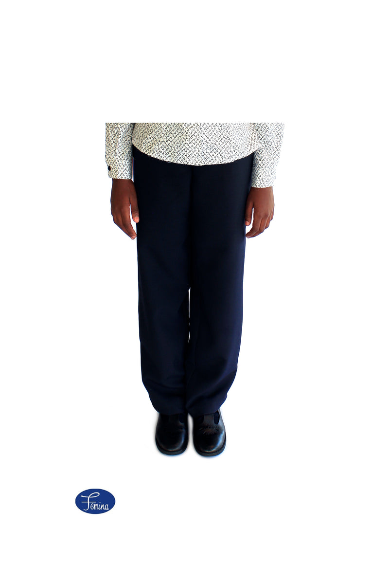 Navy Girls Senior Slacks – Femina Garments Zimbabwe