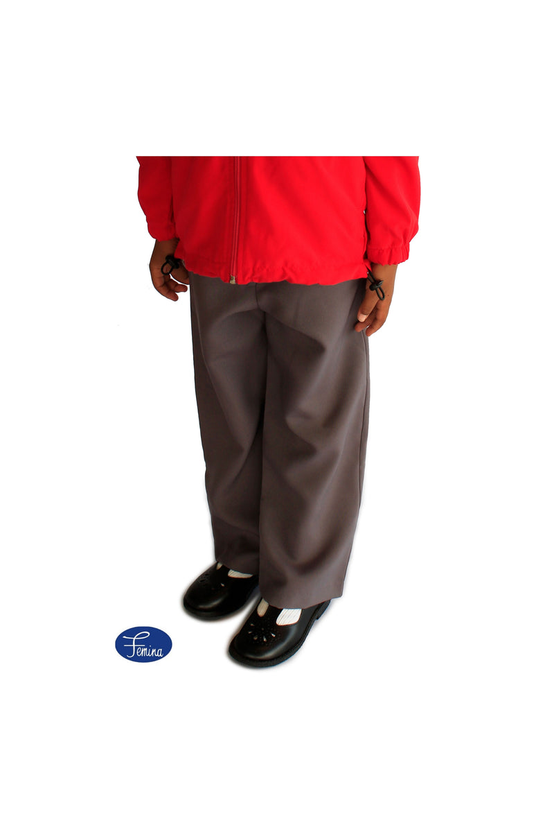 Girls Light Grey Slacks – Femina Garments Zimbabwe